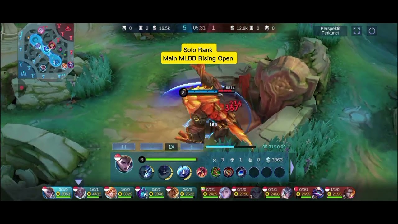 HERO ALUCARD JUARA 1 MLBB RISING OPEN BRACKET KOTA BEKASI - YouTube