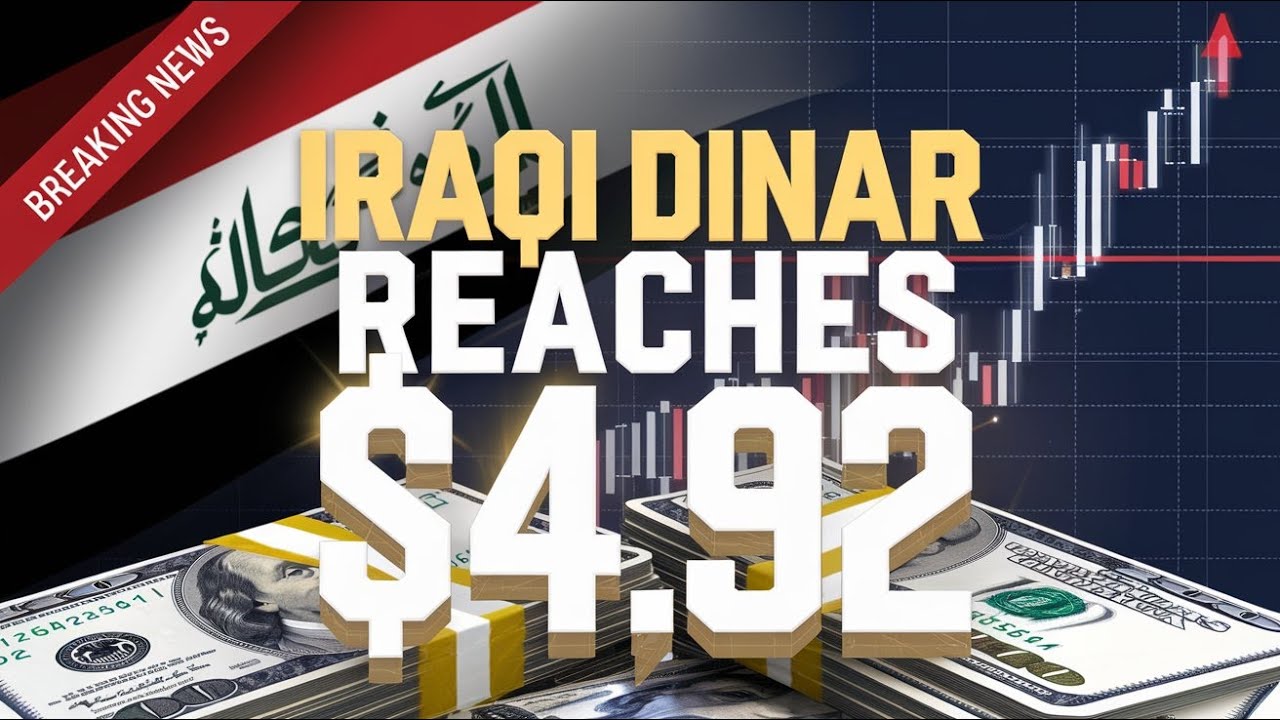 Iraqi Dinar Reaches $4.92 🚨 Latest IQD RV News 💥 Iraqi Dinar | Iraqi ...