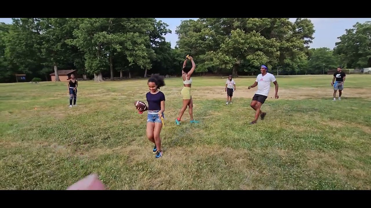 family field day flag football - YouTube