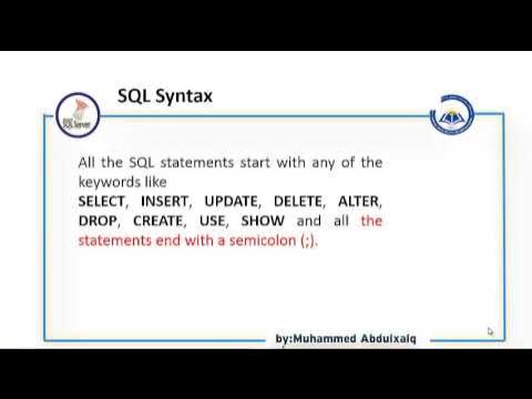 5 Note SQL SERVER KURDISH TUTORIALS - YouTube