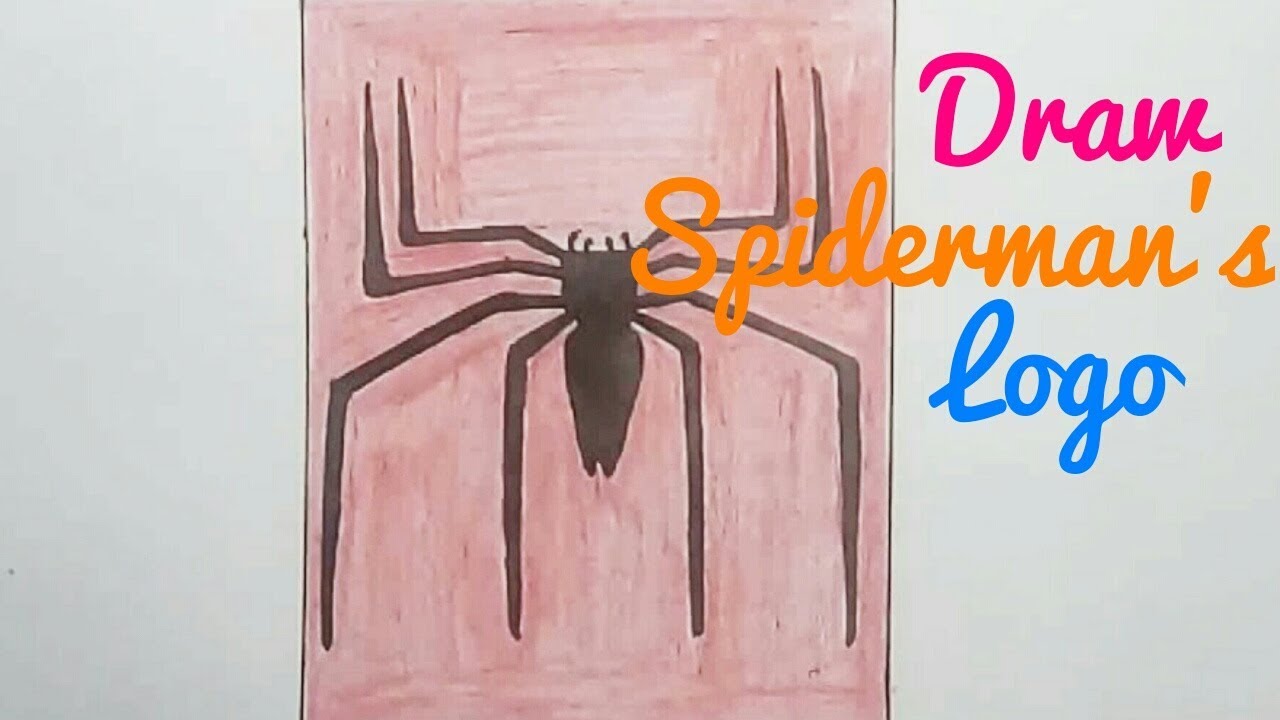 How to draw Spiderman's logo | Spiderman's logo easily step by step ...
