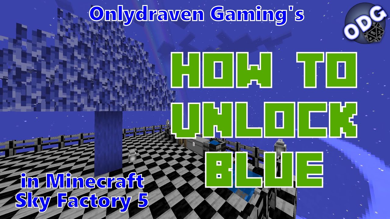 Minecraft - Sky Factory 5 - How to Make Water to Unlock the Color Blue ...