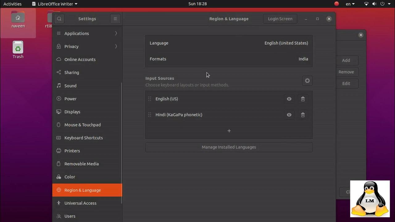Hindi Keyboard for Ubuntu - YouTube