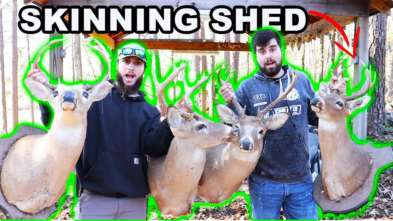 Deer Skinning Shed Gets A ( CRAZY MAKEOVER ) - YouTube
