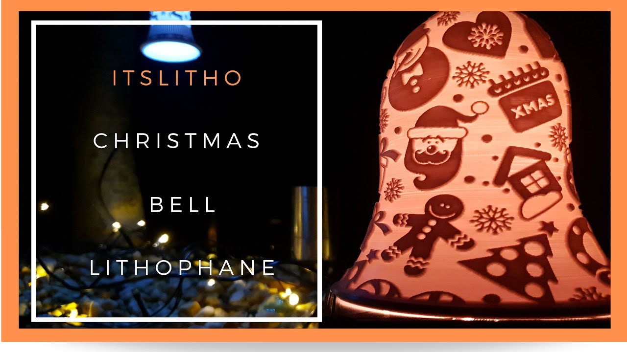 ItsLitho - 3D Printed Christmas Decoration - Christmas Bell Lithophane ...