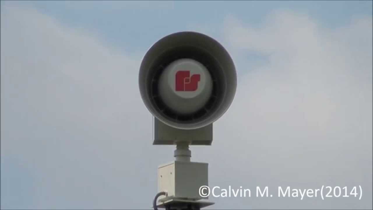 Kansas, OH Federal 2001-130 Siren Test 5-3-14 - YouTube