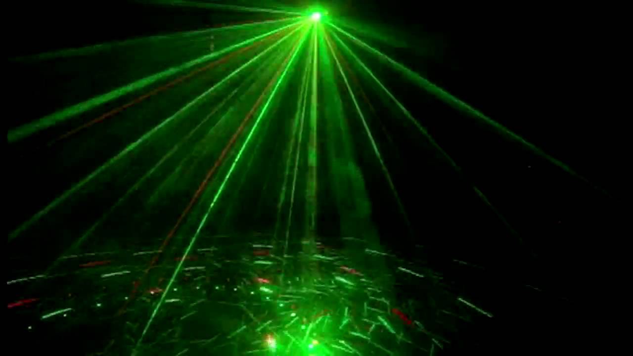 Kam DMX Mighty Kaleido laser in action - YouTube