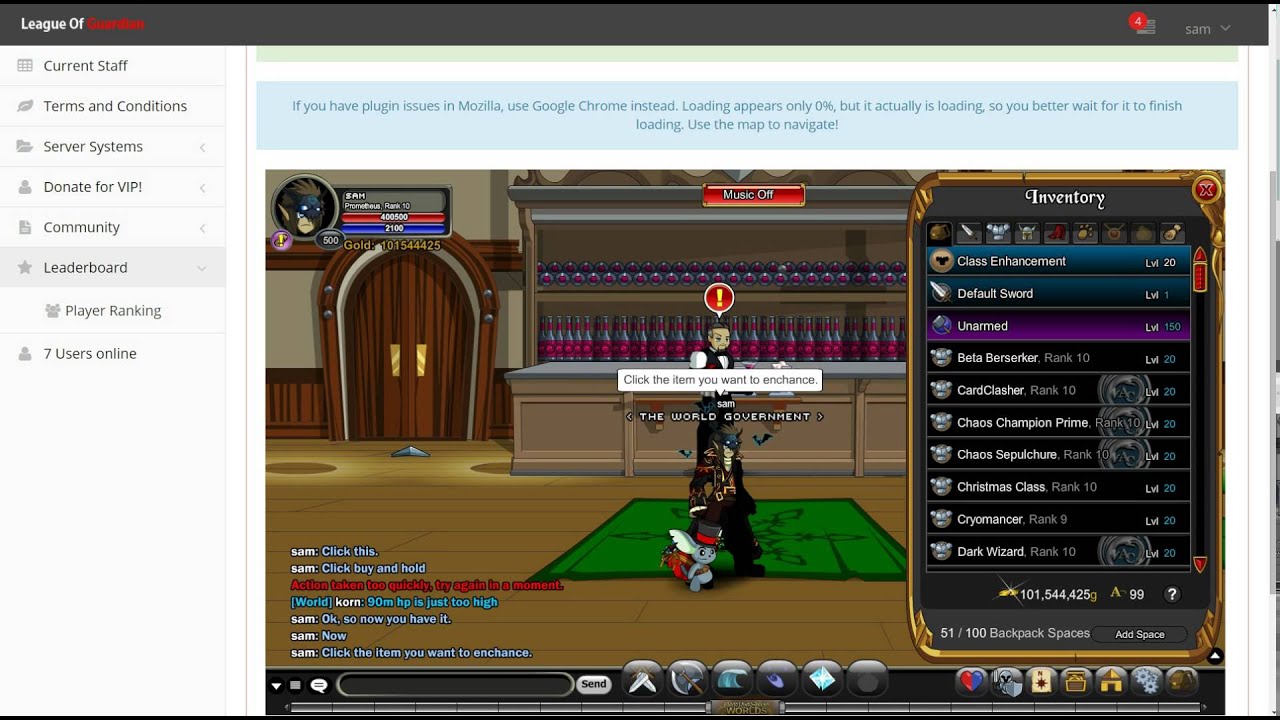 AQW PRIVATE SERVER! HOW TO ENCHANCE ANYTHING - YouTube