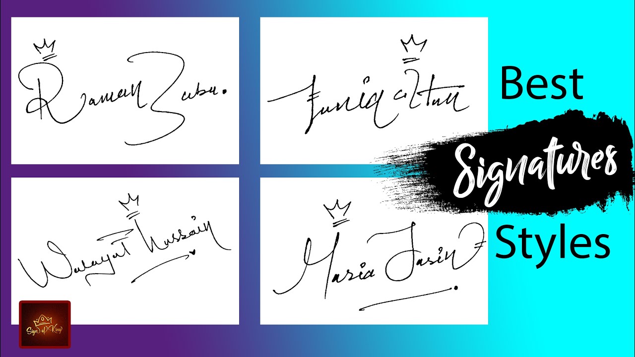 How to draw Signature | Signatures Compilation for my Top Fans - Part 9 ...