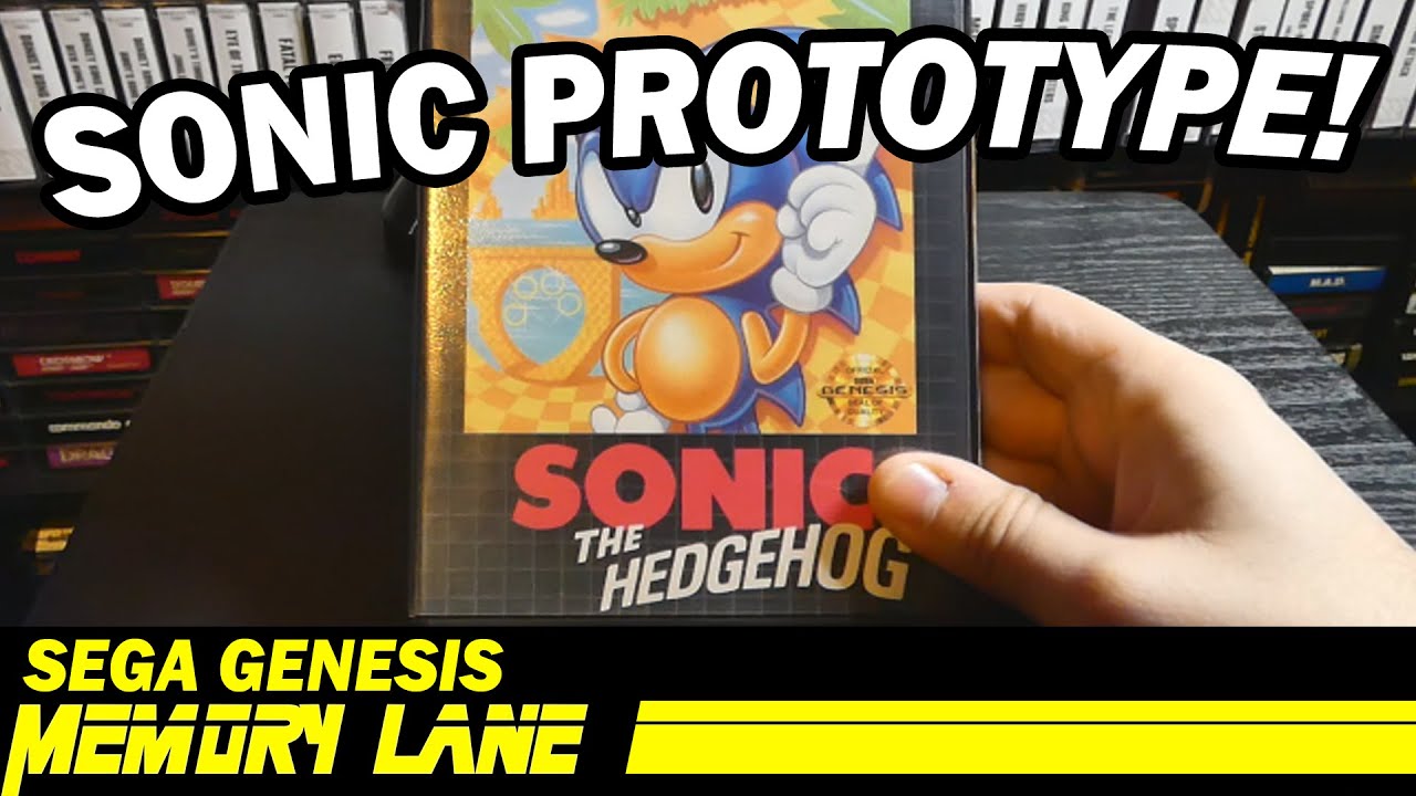Sonic The Hedgehog Prototype for Sega Genesis (Memory Lane) - YouTube