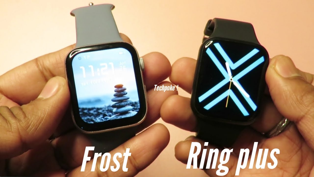 Fireboltt ring plus vs Pebble Frost | best apple smartwatch lookalike ...