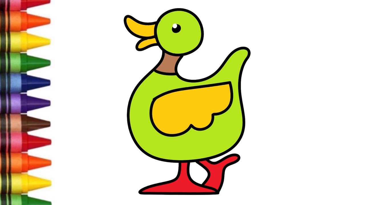 How to Draw a cute Duck easy | Cute Little Drawings - YouTube