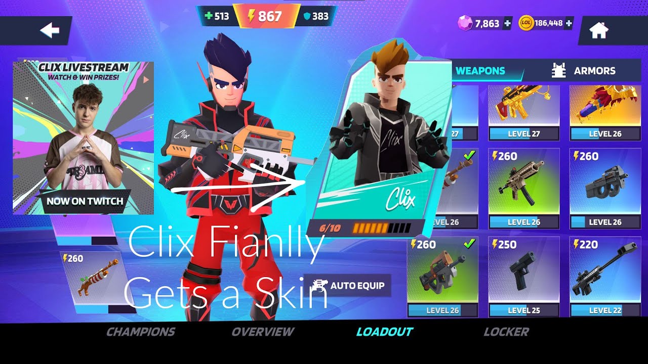 Clix Finally gets a skin - YouTube