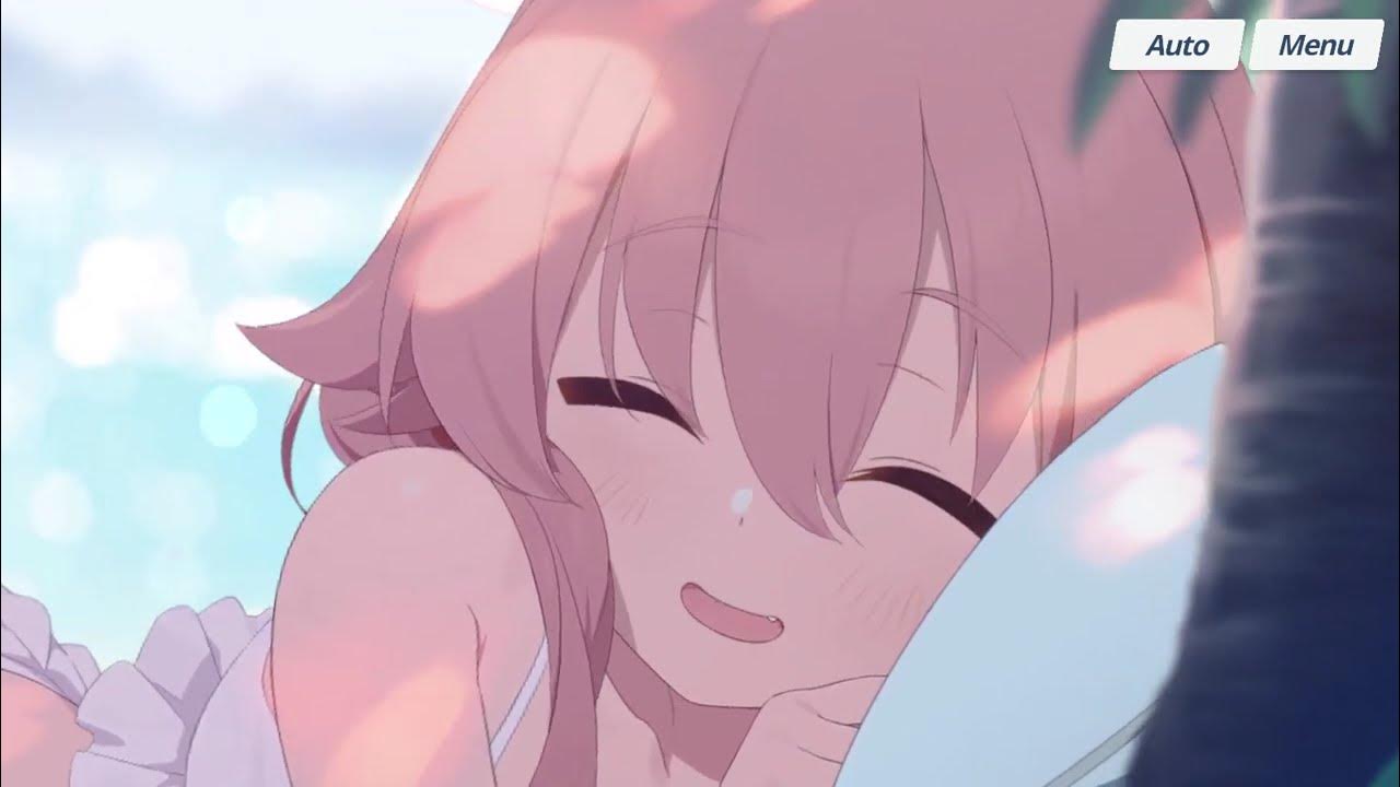 [Blue Archive KR] Takanashi Hoshino (Swimsuit) Memorial Lobby L2D (Korean Dub/English Sub) - YouTube