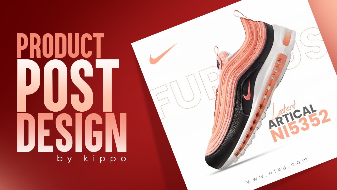Social Media Product Post Design in Adobe Photoshop | Kippo Tutorial ...
