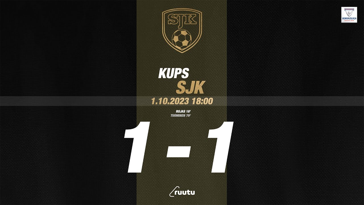 Videokooste KuPS - SJK 1.10. 2023 - YouTube