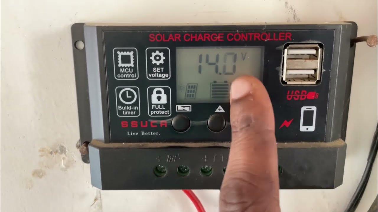 Solar Charge Controller Battery Voltage and Battery Category Settings ...