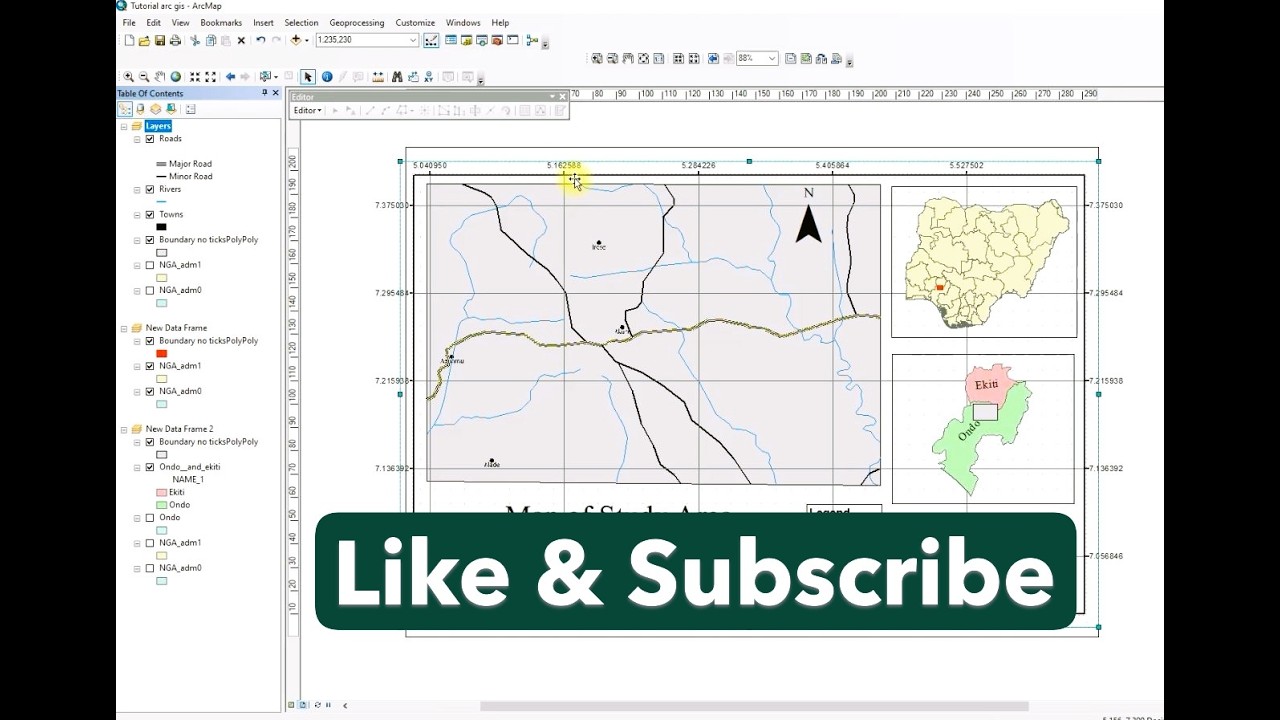 ARCGIS - COMPLETE MAP MAKING TUTORIAL USING ARCMAP (PART I) - YouTube