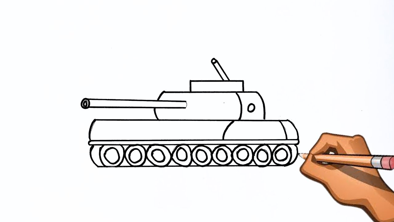 Tank drawing easy , Army tank drawing video , ARTMADENOW - YouTube