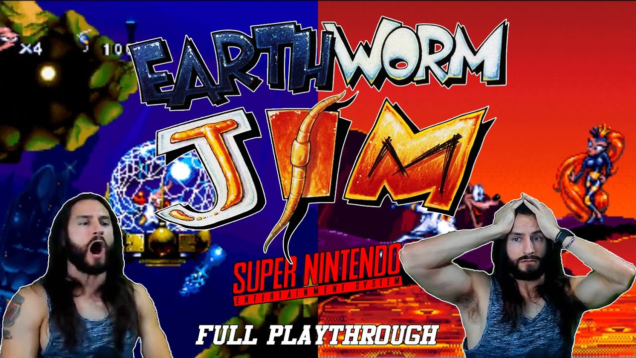 Earthworth Jim - Full Playthrough (SNES) - YouTube