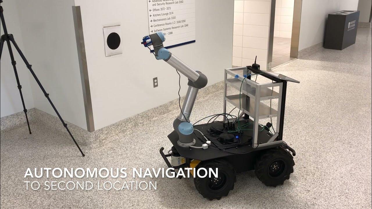 Autonomous Navigation and Vision Based Robot Motion Control - YouTube