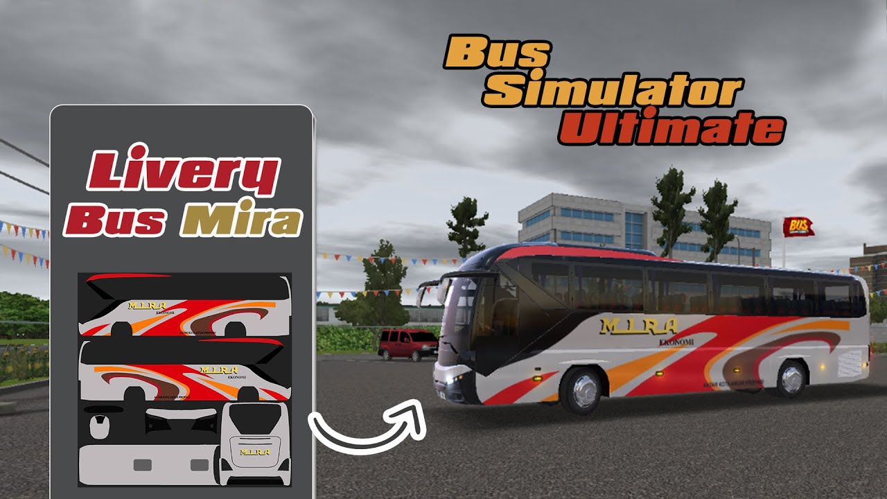 Proses membuat livery Bis Mira di Photoshop Bus Simulator Ultimate ...