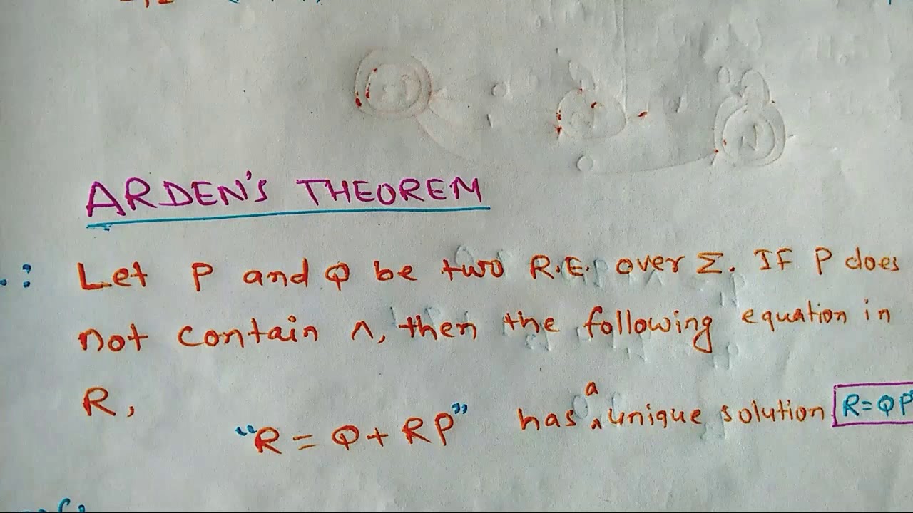 Lec 22 Ardens Theorem With Example Youtube