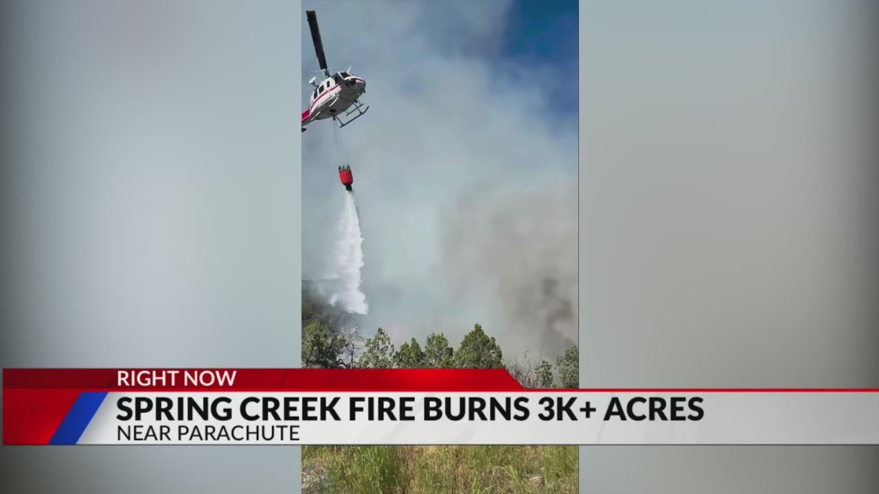 Spring Creek Fire multiplies overnight, now burning 3,000 acres - YouTube