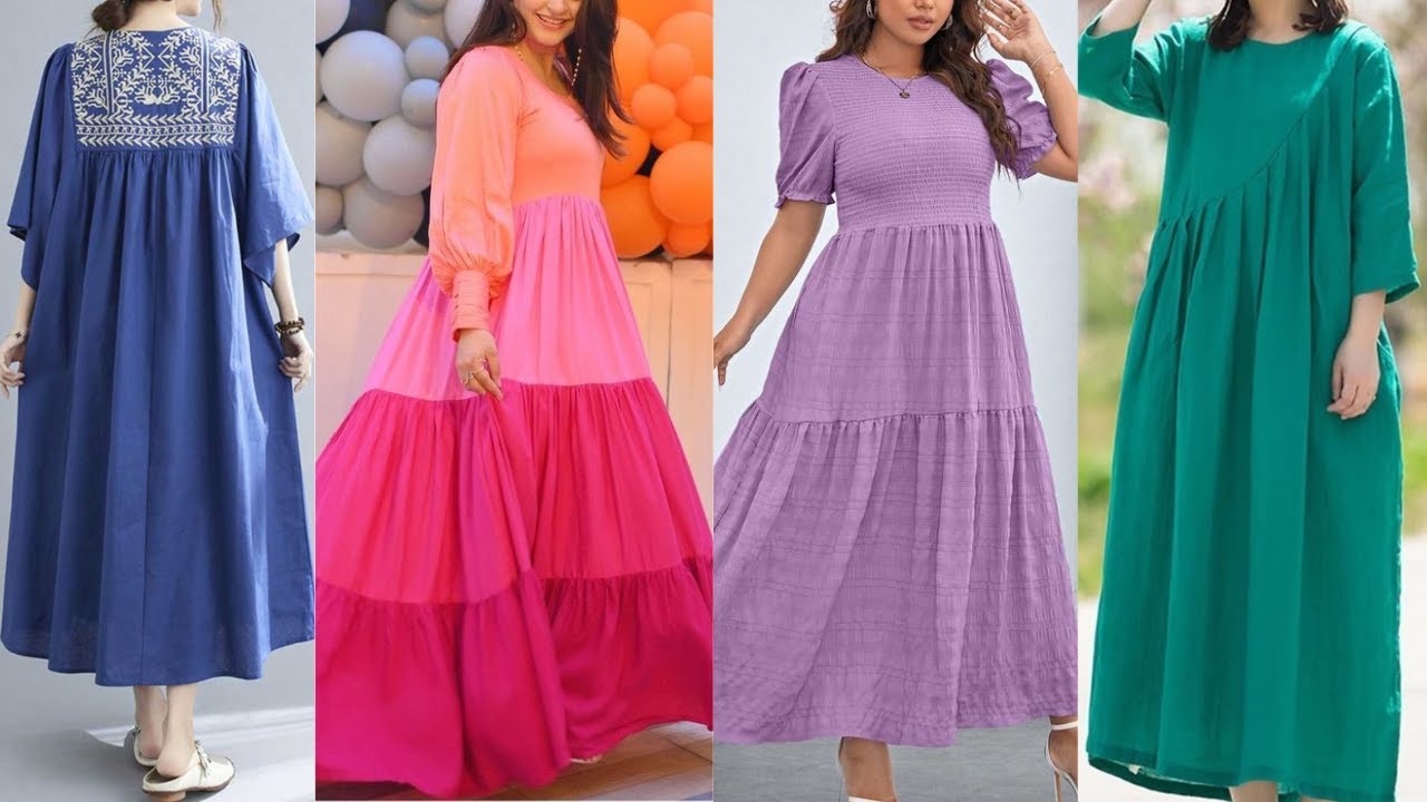 Latest Lawn Maxi Designs Ideas/Beautiful Gown Design Ideas For Girls ...