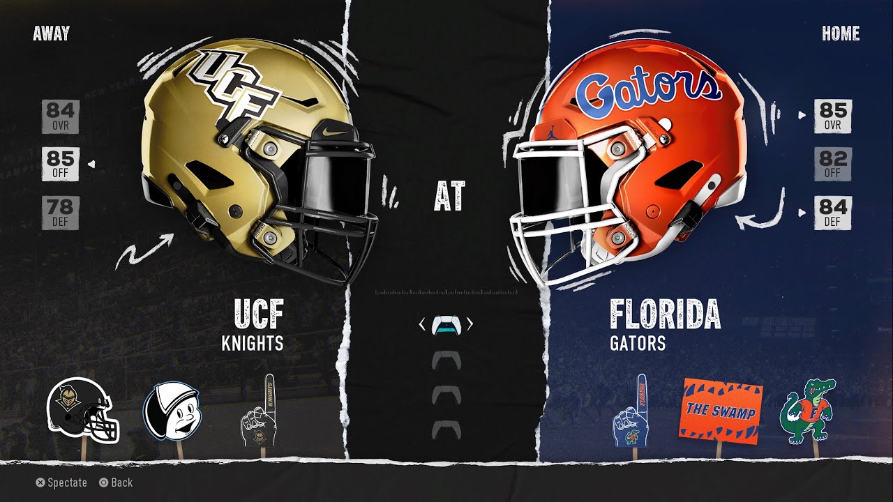 UCF vs Florida Week 6 Simulation 2024 Season - College football 25 ...