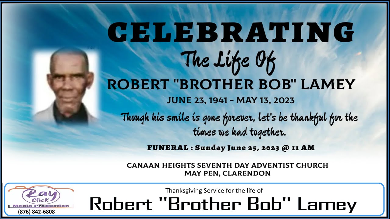 To the Graveside: Thanksgiving Service for the Life of Robert Lamey ...