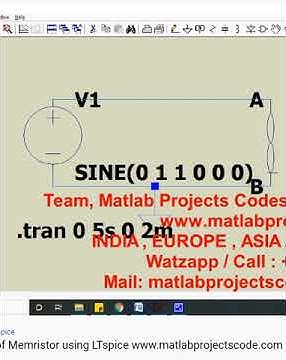 Modeling and Simulation of Memristor using LTspice-VLSI- LTspice - YouTube