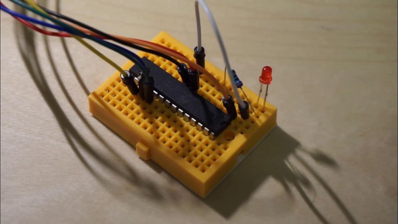 Atmega328P-PU Breadboard arduino - YouTube