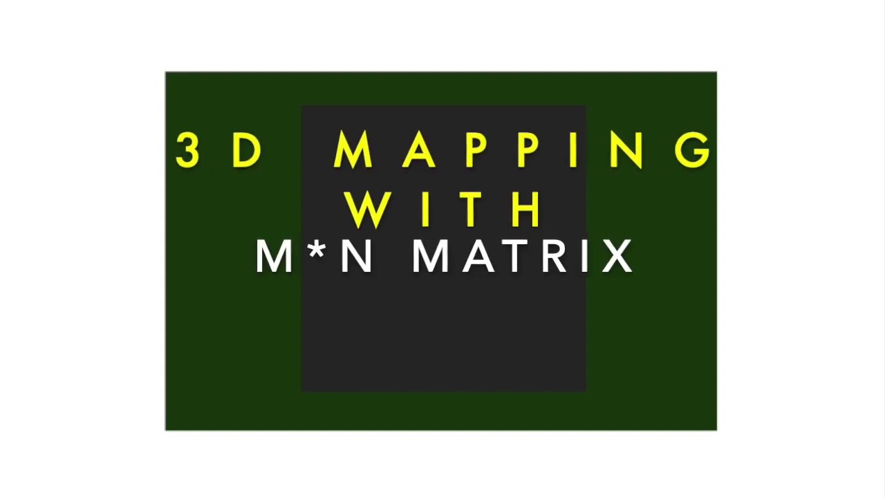 m x n matrix - animation - YouTube