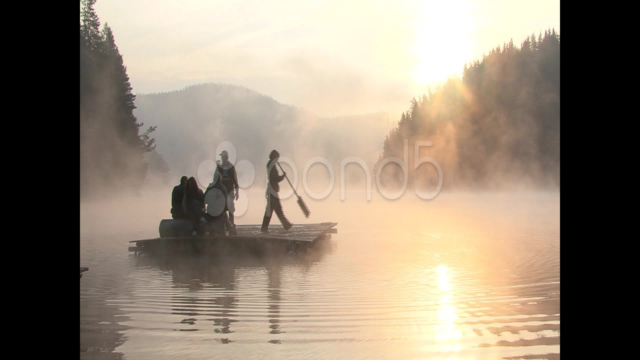 Funny people in the mist morning. Stock Footage - YouTube