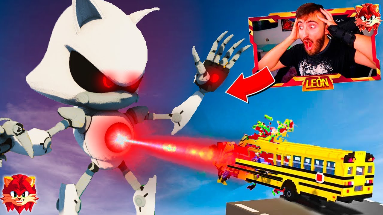 COCHES vs METAL SONIC LA PELICULA *MUY EPICO* 💥😱 | TEARDOWN LEON ...