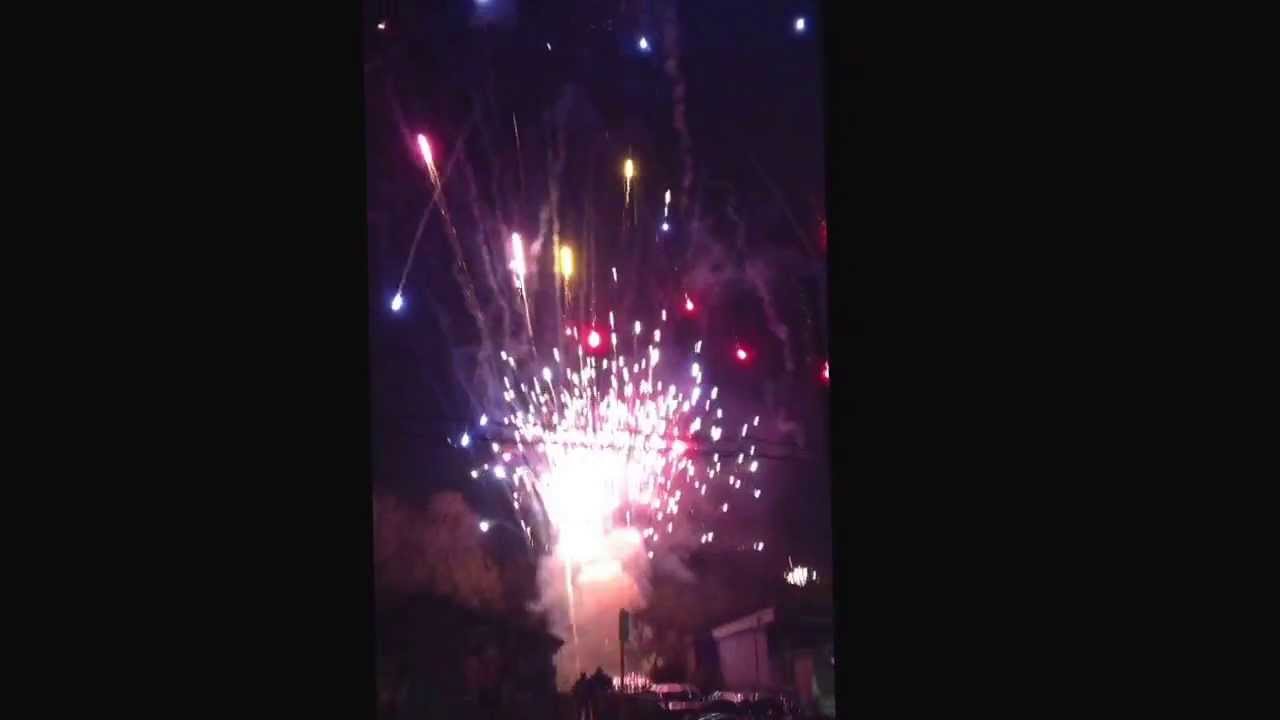 Most amazing homemade firework display of 2014 - YouTube