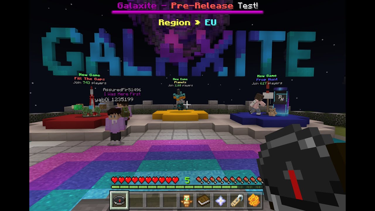 Minecraft Mini-Games(7) Galaxite Server - YouTube