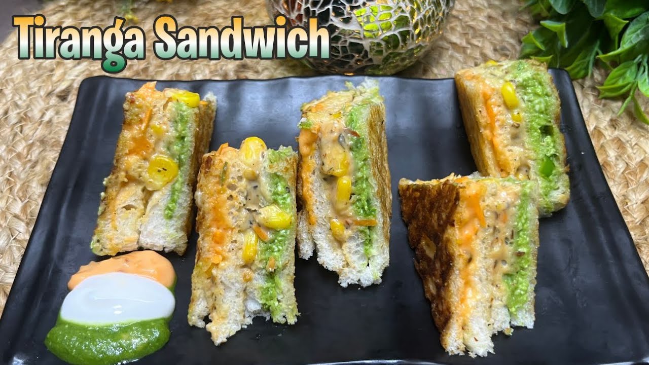 Tricolour Sandwich | Tringa Sandwich | Independence Day Special ...
