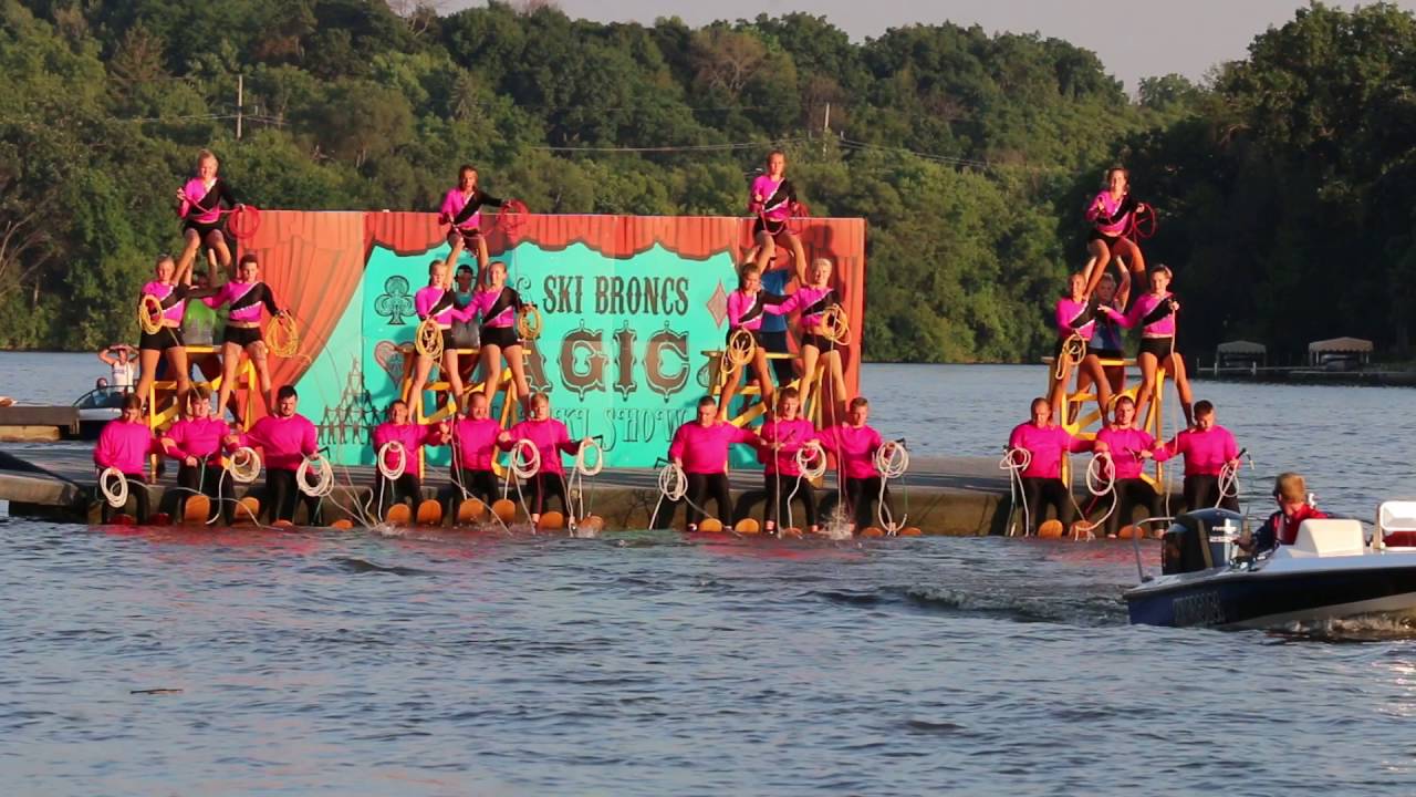 Ski Broncs show 8 3 16 Video Clip 4 staggered prefabs - YouTube