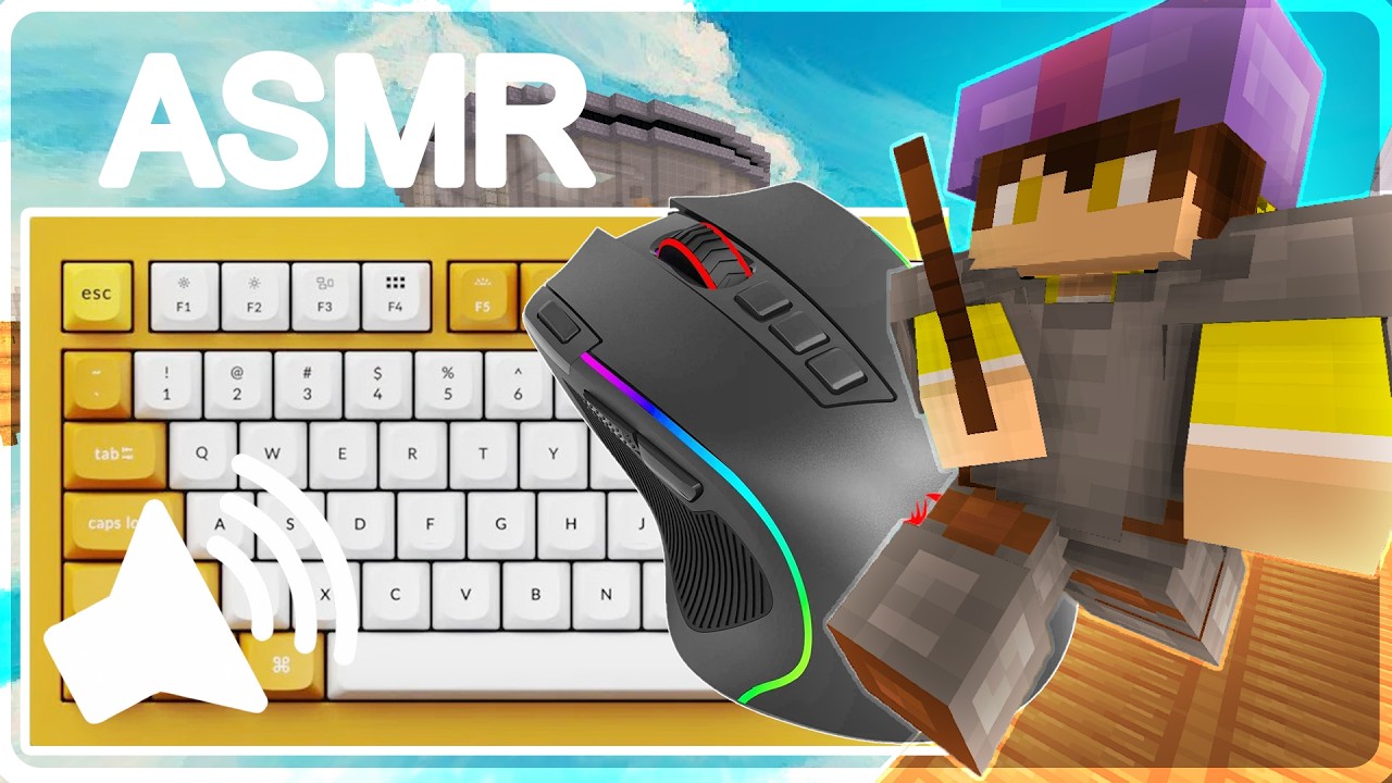 Keyboard & Mouse Sounds ASMR | Pika Solo Bedwars - YouTube