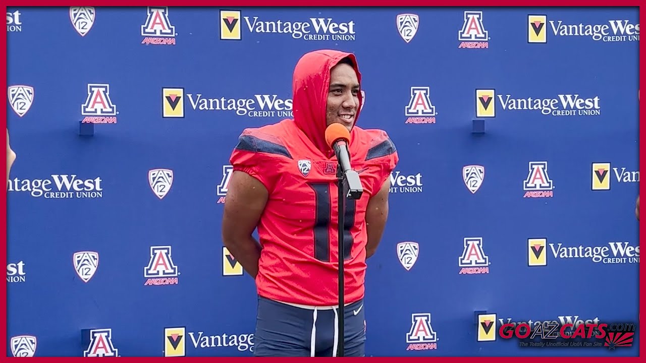 Arizona QB Noah Fifita talks after training camp practice No. 14 on ...