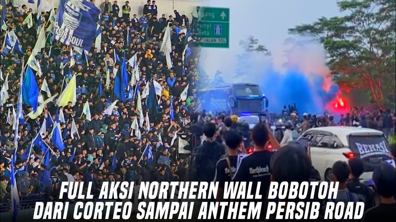 MERINDING‼️INILAH FULL AKSI NORTHERN WALL BOBOTOH PERSIB DARI CORTEO ...