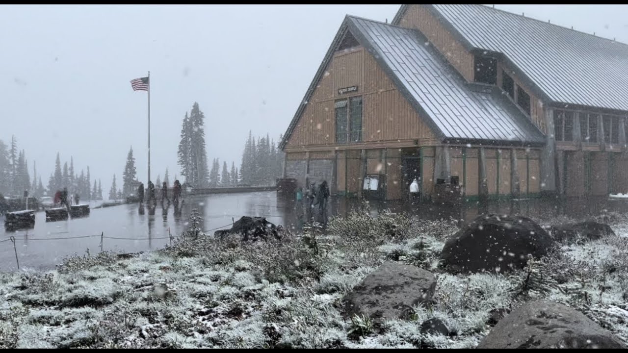 06-18-2023 Paradise, WA: Rare June Snow at Mt. Rainier National Park ...