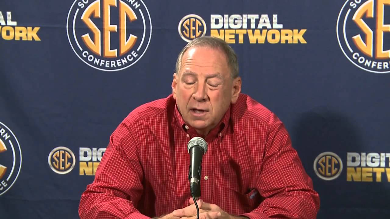 2013 SEC Basketball Media Days - Tom Collen - Arkansas - YouTube