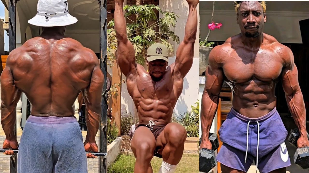 No Proper Gym, No Protein Powder African Genetic | Muscle Madness ...