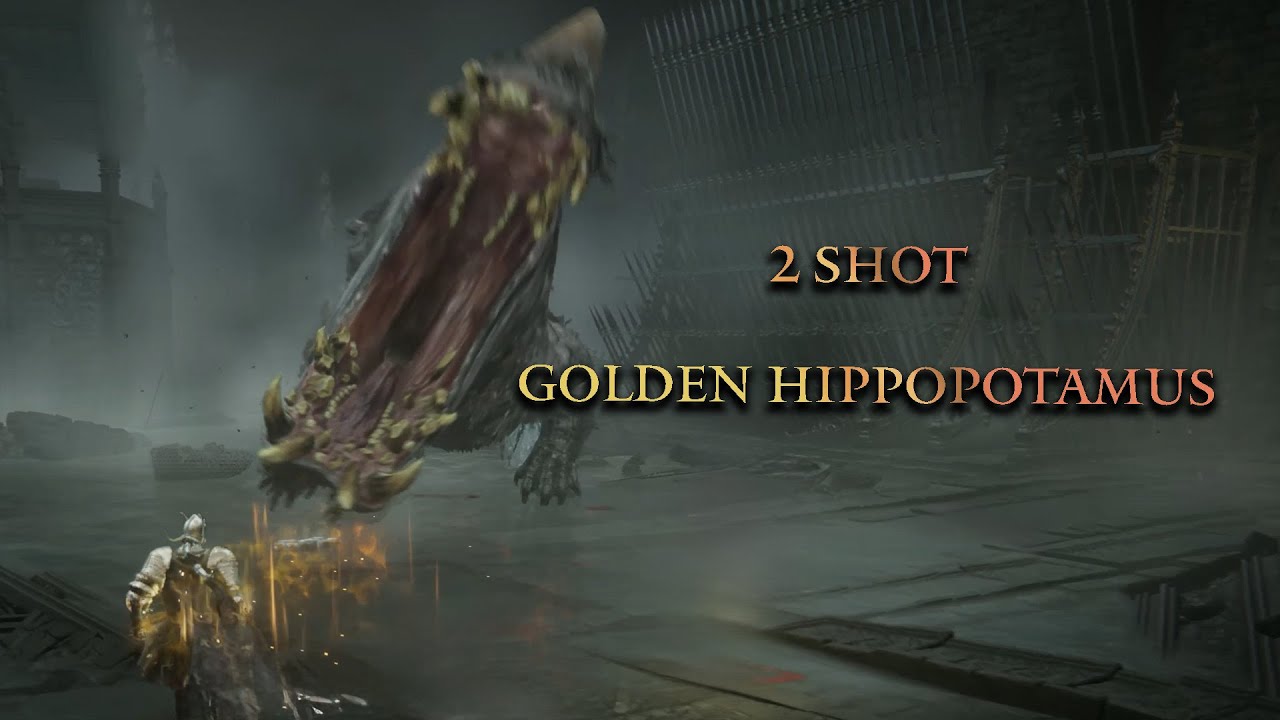 2 Shotting the Golden Hippopotamus Boss in Elden Ring- Shadow of the ...