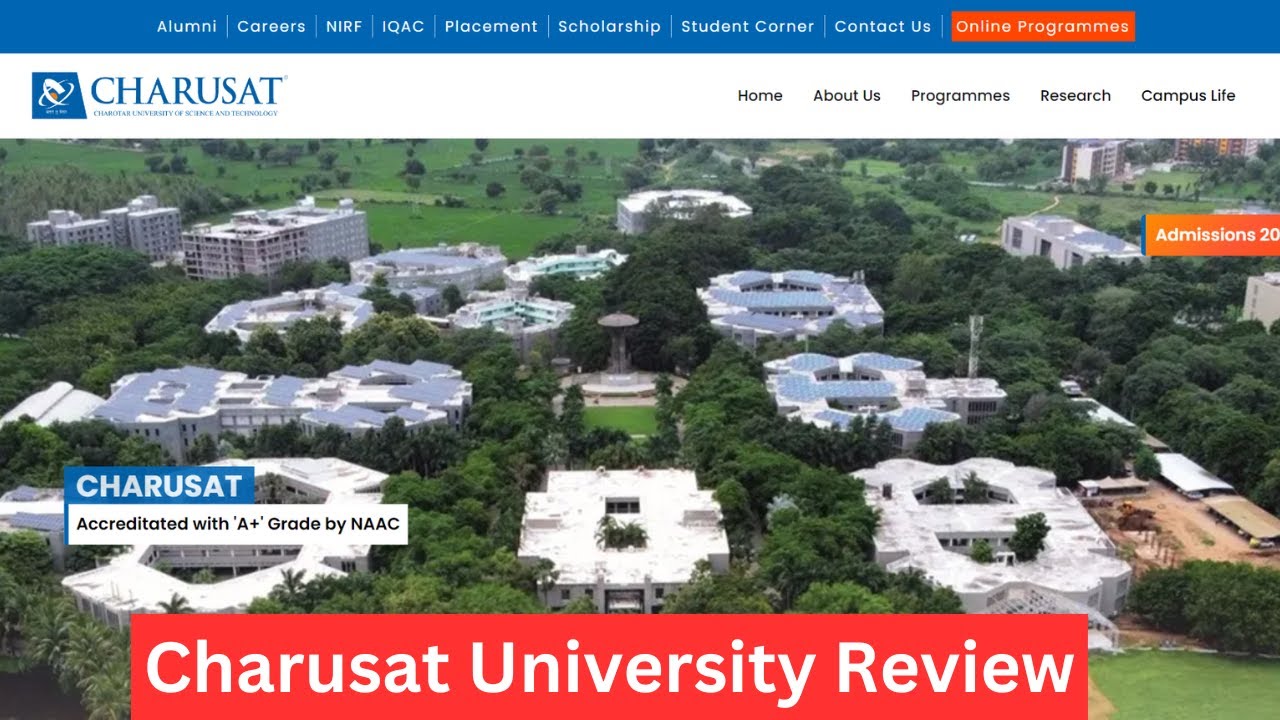 CHARUSAT UNIVERSITY REVIEW: ALL IN ONE VIDEO - YouTube