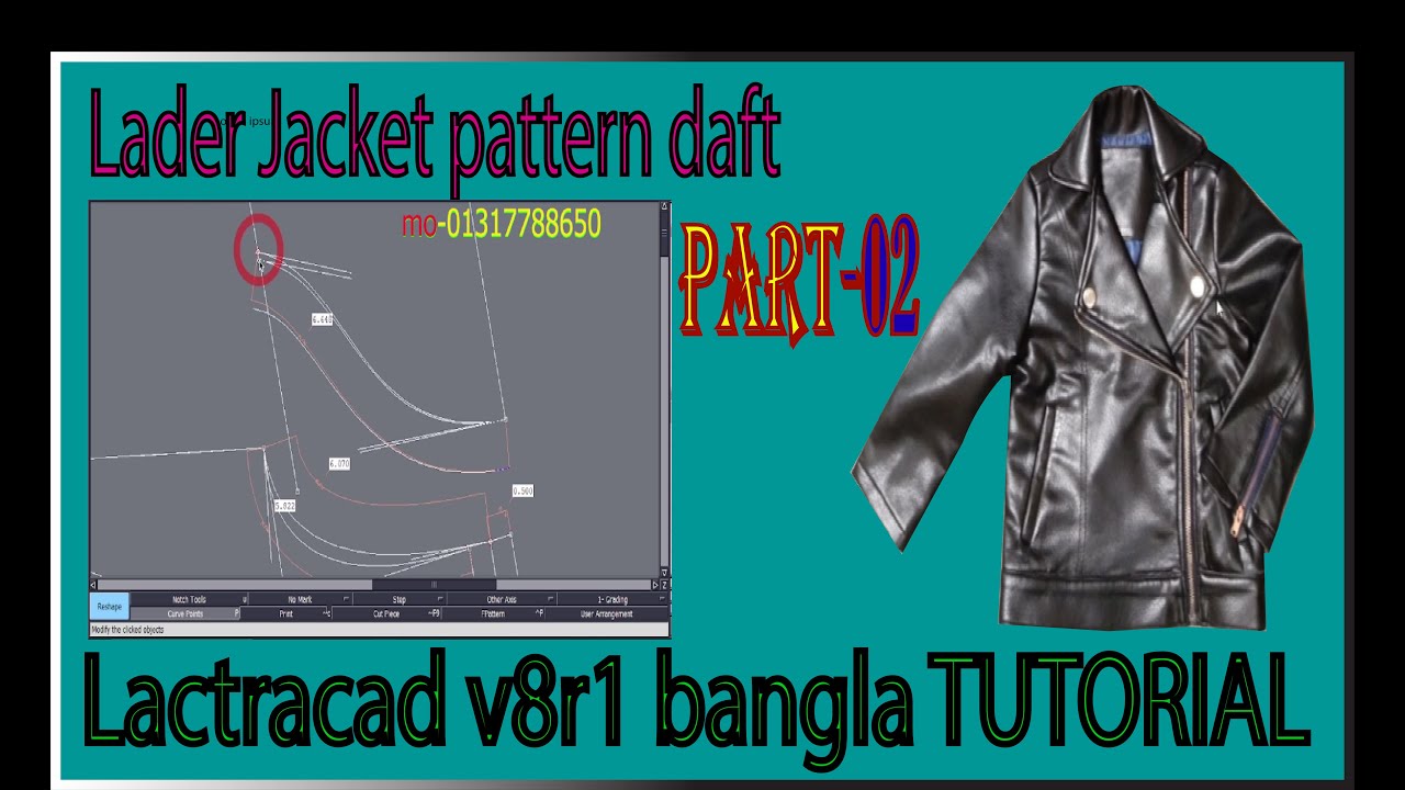Leather Jacket pattern making course -how to make leather jacket PART ...