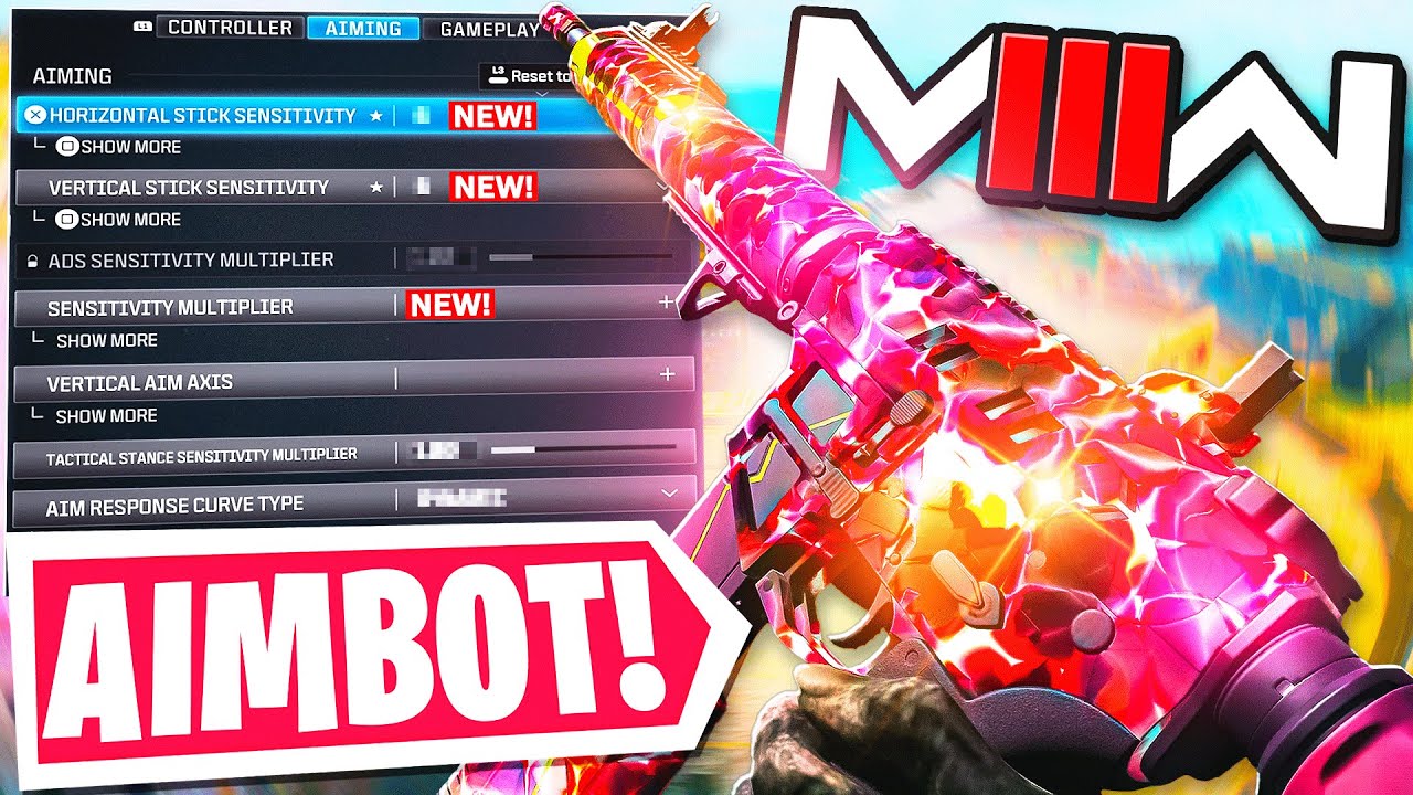 *NEW* MW3 AIM ASSIST SETTINGS in SEASON 4! (Modern Warfare 3 Best ...